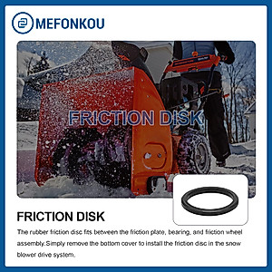 MEFONKOU Friction Wheel 935-04054 for Cub Cadet, MTD Craftman, Troy Bilt Snowblower with Snow Throwers 735-04054 935-04054A Friction Disk