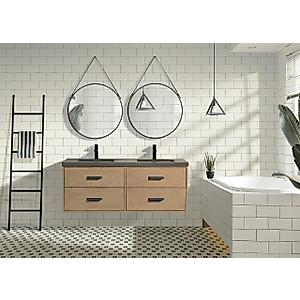Ari Kitchen & Bath Kane 55" Bathroom Vanity Weathered Fir
