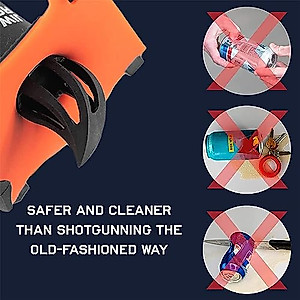 Innovative Shotgun Tool with Built,Beer Shotgunning Tool, Multifunctional Kraken Shotgun Tool, Beer Can Shotgun Opener, Keychain Design Keychain Design, for Men, Women, Party&Gifts