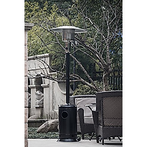 LEGACY HEATING 47000 Btu Propane Patio Heater, Hammered, Black