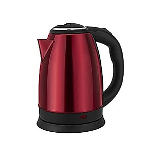 Hokcus Fast Boil Electric Kettle, Rapid Boil Kettle, Cold Touch Handle, 1500W, Auto Shut - Off Protection/Purple/Red