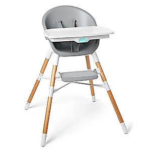 Skip Hop Baby High Chair, Eon 4-in-1, Grey/White