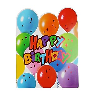 Iconikal Jumbo Greeting Card With Envelope, A Big Happy Birthday, 11 x 14-Inch