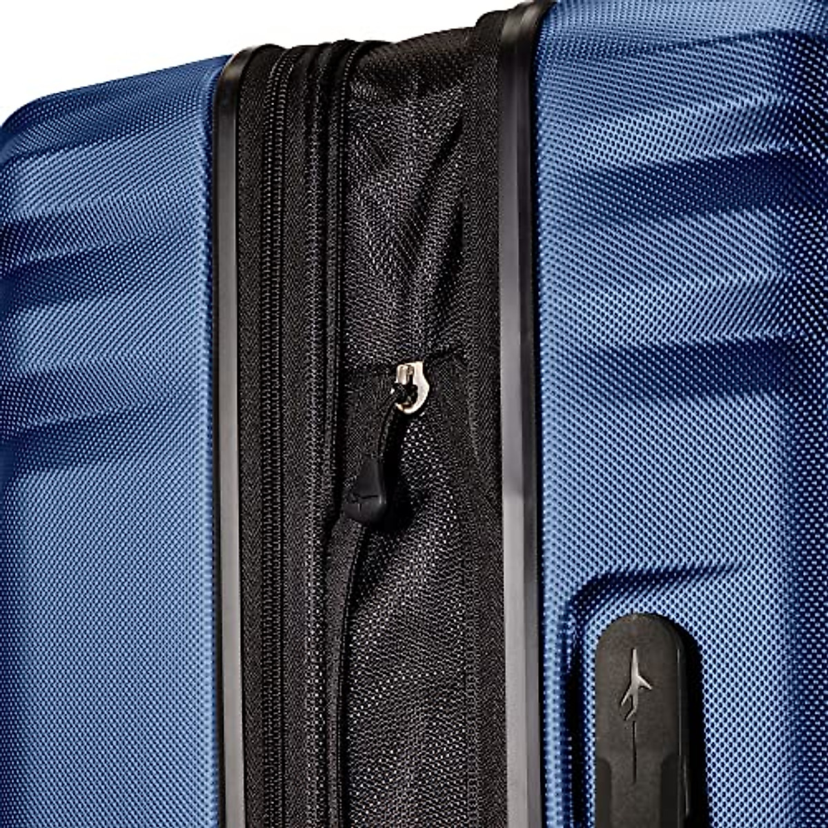 Skyway Nimbus 4.0 Expandable, Durable Hardside, 4 Wheel Spinner, Lightweight Suitcase, Unisex, Stylish, Maritime Blue, Checked-Medium 24-Inch