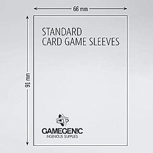 2 Packs Gamegenic Prime Board Game Sleeves 50ct Standard Card Game Size Card Sleeves Individual Pack