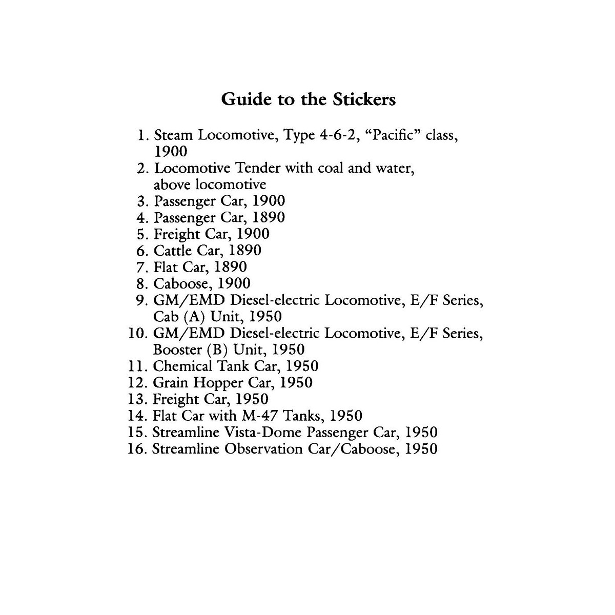 Train Stickers (Dover Little Activity Books Stickers)