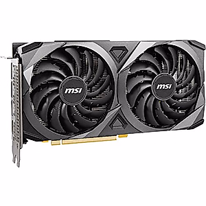 MSI Gaming GeForce RTX 3060 12GB 15 Gbps GDRR6 192-Bit HDMI/DP PCIe 4 Torx Twin Fan Ampere OC Graphics Card (Ventus 2X 12G OC)