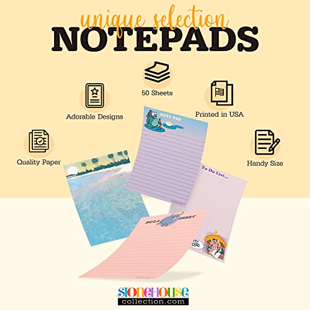 Funny Office Nopteads Assorted Packs - 4 Novelty Notepads - Funny Office Supplies (4) (To Do Lists #3)