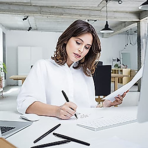 Lelix Felt Tip Pens, 15 Black Pens, 0.7mm Medium Point Felt Pens, Felt Tip Markers Pens for Journaling, Writing, Note Taking, Planner, Perfect for Art Office and School Supplies