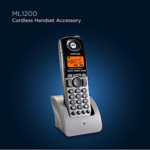Motorola ML1200 DECT 6.0 Expandable 4-line Business Phone System with Voicemail, Digital Receptionist and Music on Hold, Black,