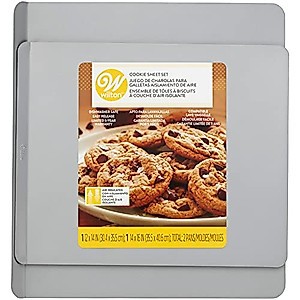 Wilton Steel Non-Stick Air-Insulated Cookie Sheet Set, 2-Piece