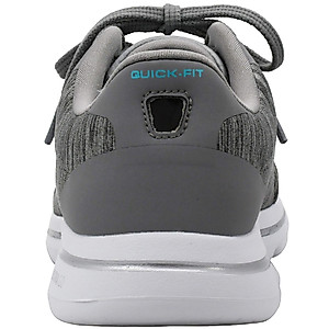 Skechers Women's Go Walk 5-True Sneaker, Grey/Light Blue, 7.5 M US