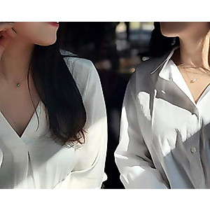 Best friend necklace, BFF Necklace, friendship necklace for 2, Gold dainty necklace, simulated gemstone necklace, valentines day