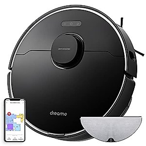 Dreametech L10 Pro Robot Vacuum Cleaner with Dual-Line LiDAR Navigation, 3D Obstacle Avoidance, 4000Pa Suction Multi-Level Mapping, Compatible with Alexa/App, Ideal for Pet Hair, Carpet, Hard Floors
