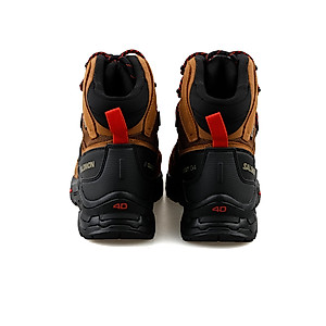 Salomon Quest 4 GTX Hiking Boots Mens Sz 10 Rubber/Black/Fiery Red