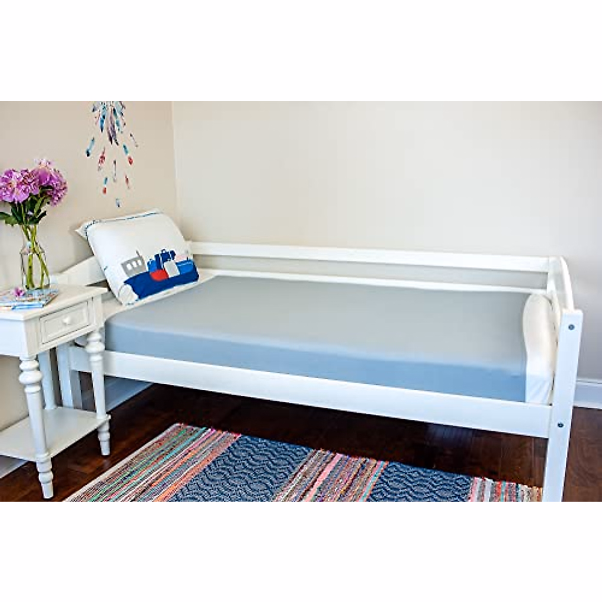 Sensory Bed Sheet + 2 Complimentary Sensory Brushes - Compression Alternative to Weighted Blanket - Breathable Stretchy Cool Comfy - SPD Anxiety ADHD & Autism (Gray, Full)