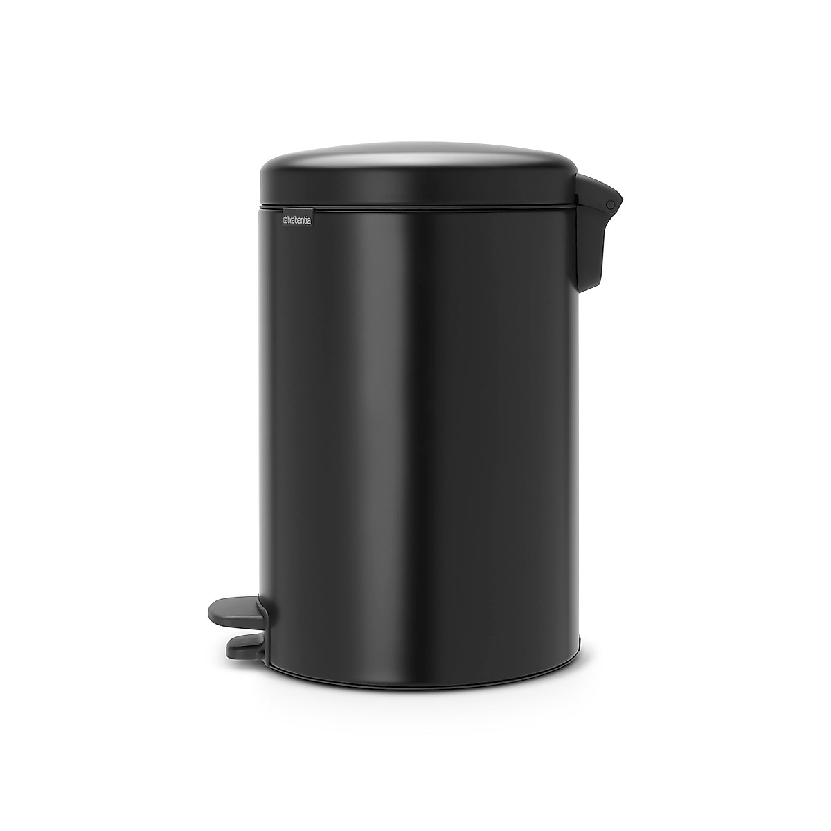 Brabantia 114106 Step Trash Can, 5.3 gallon, Matt Black