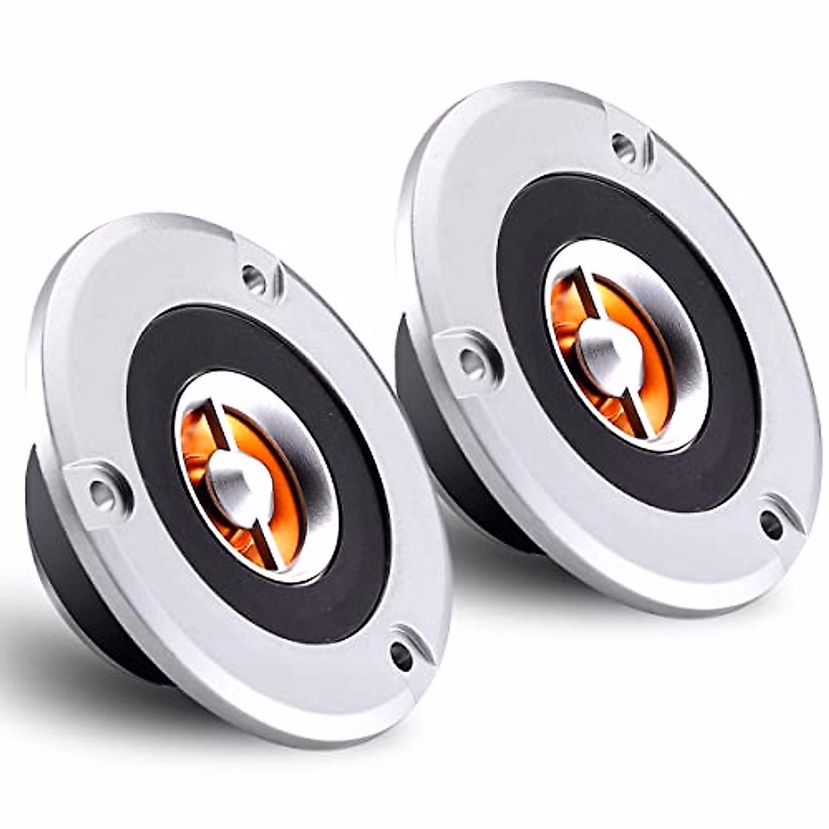Facmogu 2PCS 3 Inch Silver Tweeter Speaker, RMS 15W 4 Ohm High Efficiency Mini Tweeter Speakers for Home Theatre, Car Tweeter Speaker for Car Audio System Accessories