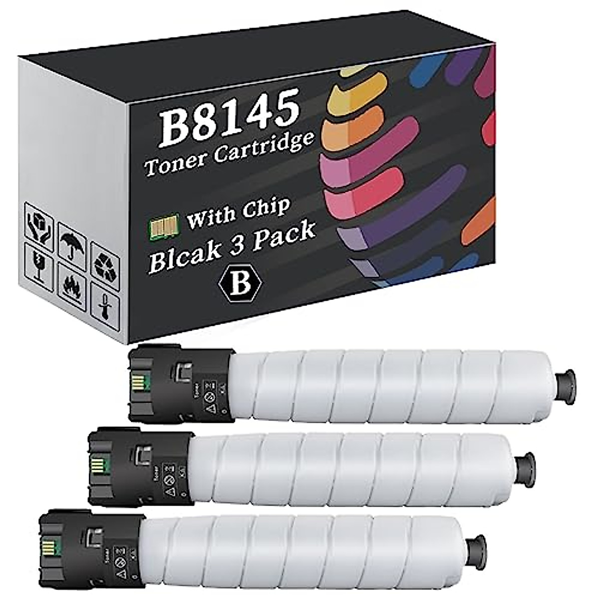 for Xerox B8145 Toner Cartridge Compatible Replacement for AltaLink B8145 B8155 B8170 Printer 3 Black