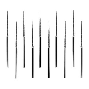 COLIBROX 10pc 2" Diamond Bead Reamer Set 1/16" x 7/8" for Dremel Rotary Tool 1/8"