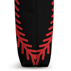 Number #4 Favorite Lucky Number Baseball Softball Black Red Tote Bag