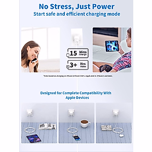 iPhone 15 Charger, 2-Pack USB C Charger, 20W USB C Fast Wall Charger with 6 ft USB-C Cable, USB C Charger Block for iPhone 15 Plus/15 Pro/15 Pro Max,iPad 10,iPad Pro,iPad Air 5/4,iPad Mini 6,Galaxy