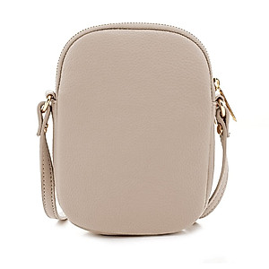 Double Compartments Small Crossbody Bag with Adjustable Shoulder Strap Front Slip Pocket -TP