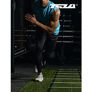 TSLA Men's Compression Pants, Cool Dry Athletic Workout Running Tights Leggings with Pocket/Non-Pocket, Hyper Control Pants Black, Large