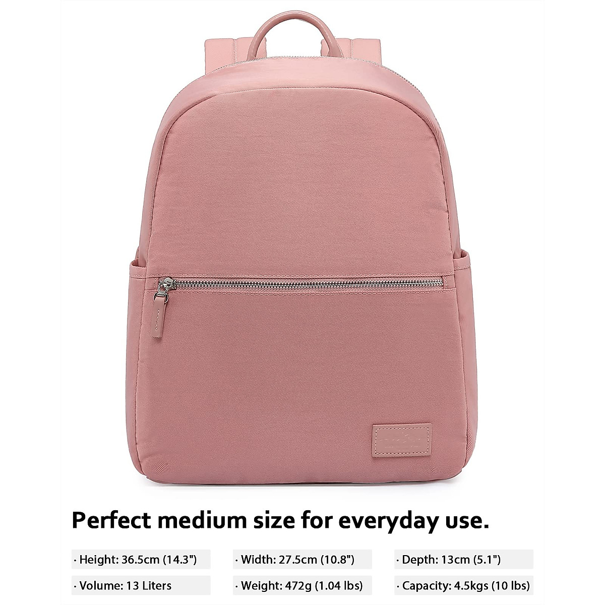 HotStyle 288s Chic Teacher Backpack, Compact & Stylish Daypack Purse for Women, Ash Grey