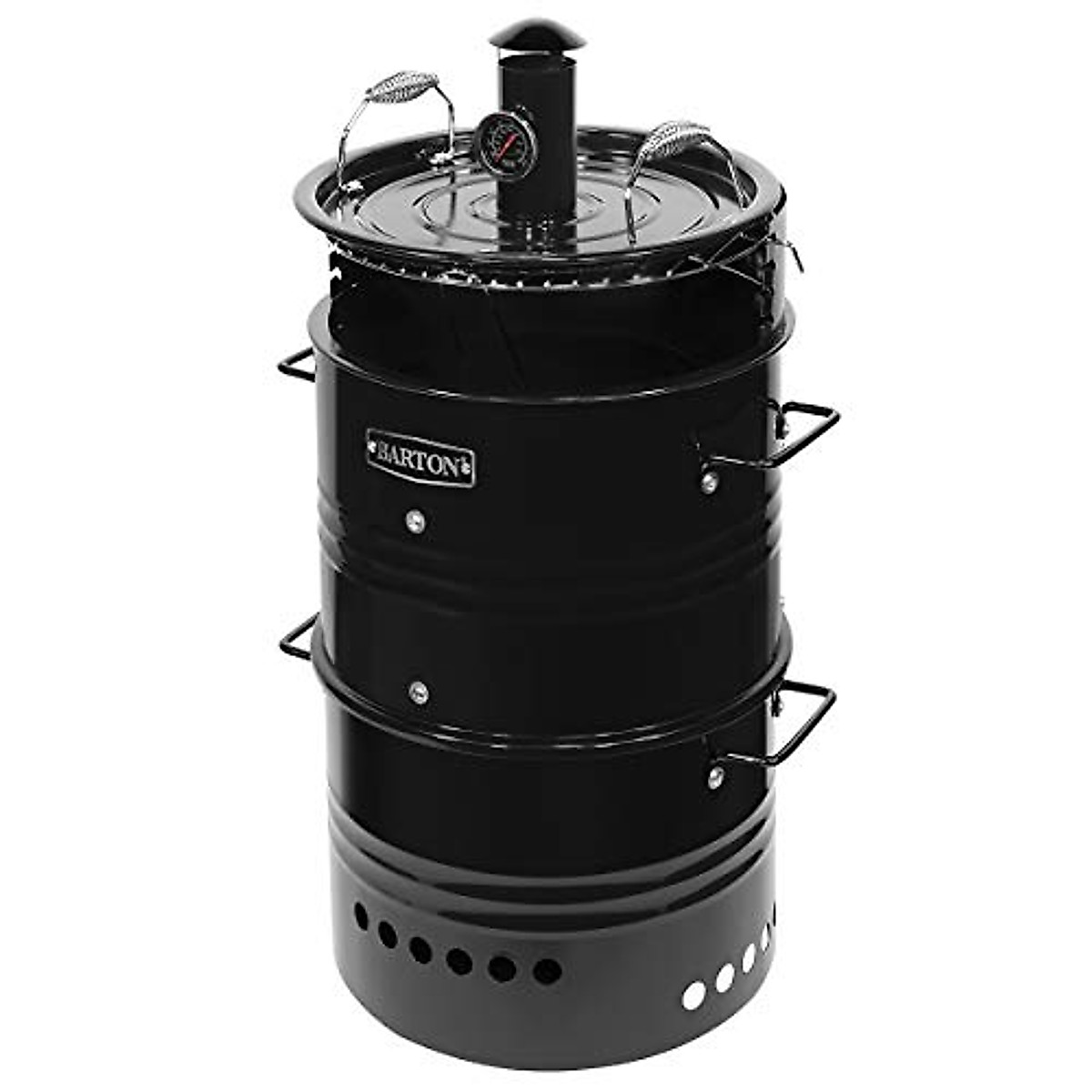 Barton Barrel Smoker Bbq Grill Charcoal Multi-Function Outdoor Pizza Oven Fire Pit Barbecue Wood