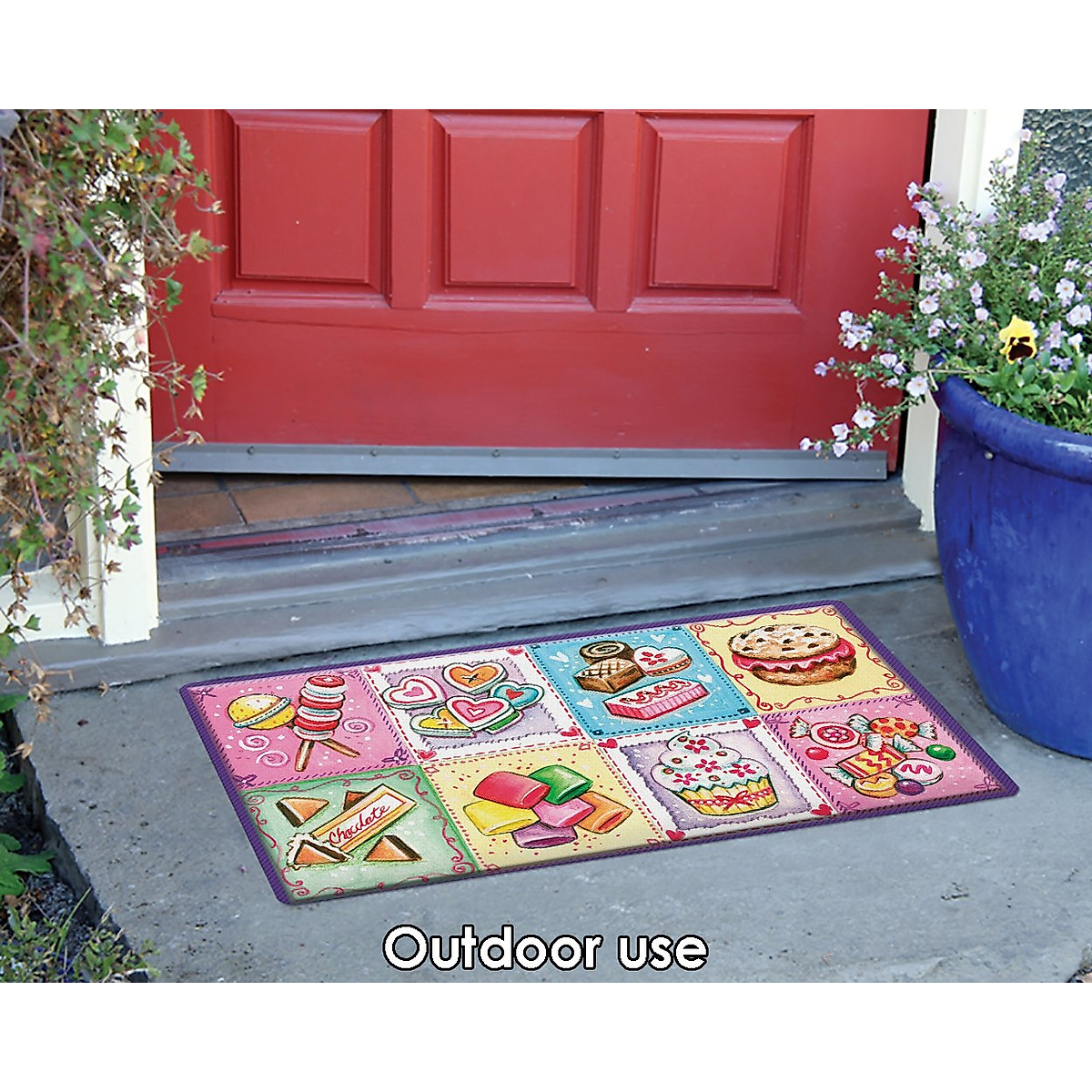 Toland Home Garden 800298 Granny's Goodies Bake Door Mat 18x30 Inch Sweets Outdoor Doormat for Entryway Indoor Entrance