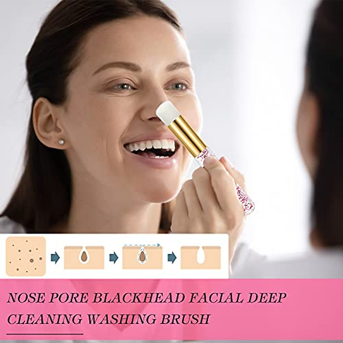 20 Pieces Glitter Crystal Lash Shampoo Brushes with Container Eyelash Extension Cleanser Brush Lash Cleansing Brushes Lash Bath Brush Eyelash Brushes for Eyelash Extensions Prolong Cleansing (Purple)