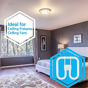 Valoisa F552D/830 Polylux Light Bulb,Replacement Bulb for G E General Electric 40184 Light Bulb,2D 55W Fluorescent Bulb,GRY10Q-3 4-Pin Base,3000K…