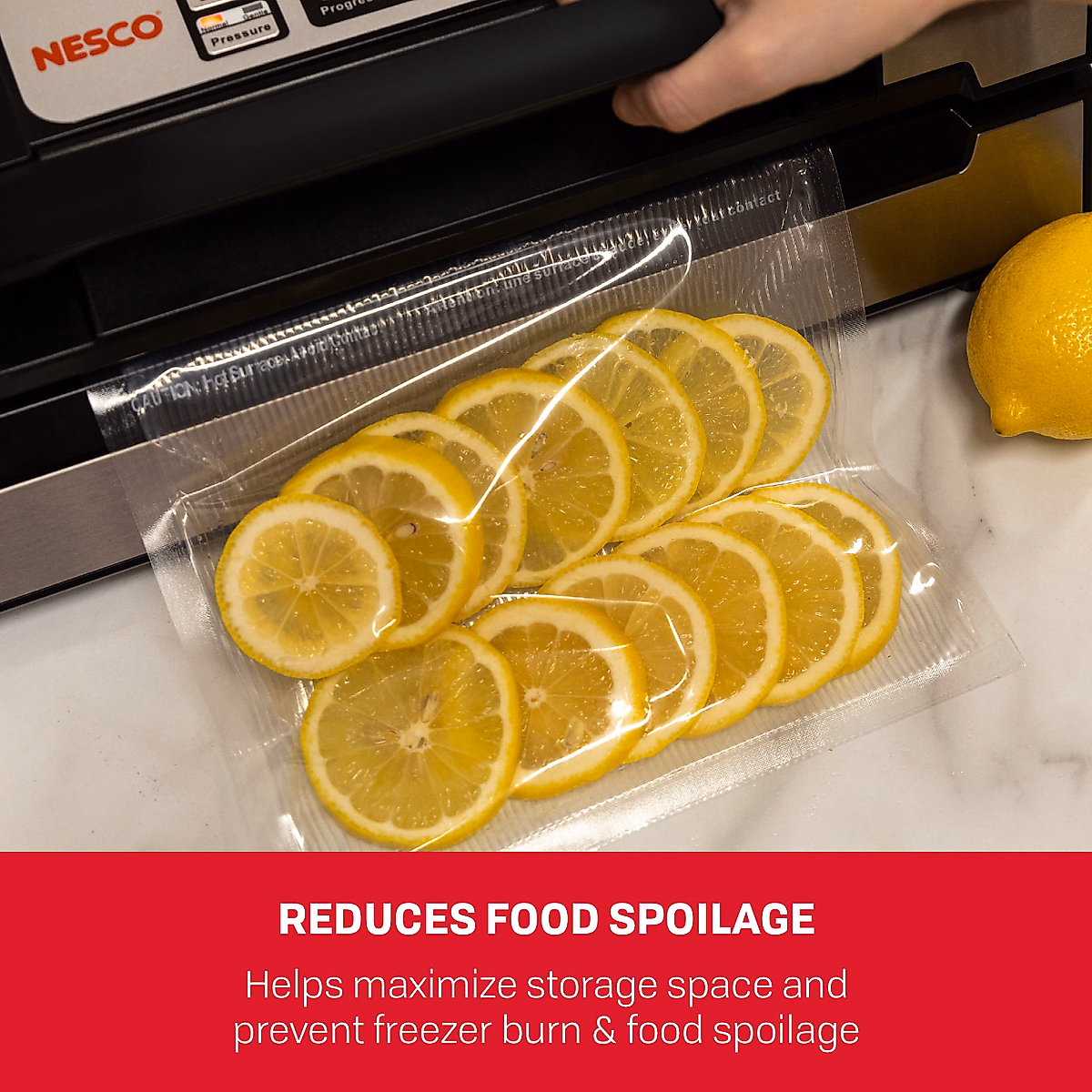 Nesco Heavy Duty Vacuum Sealer Bags- Quart 50 count