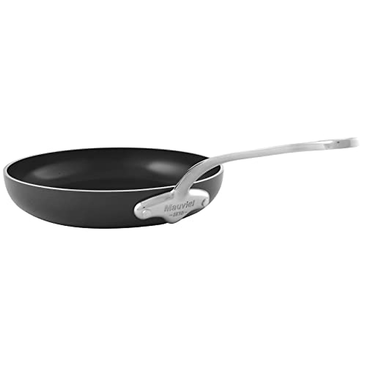 Mauviel M'Stone 3 Hard Anodized Nonstick Frying Pan With Cast Stainless Steel Handle, 7.9-in, Made In France