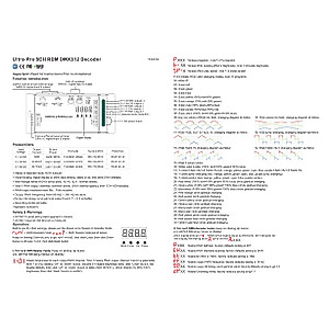 SIRS-E 5 Channel CV DMX RDM Digital PWM Decoder 8/16 bits for RGB & RGBW LED Lighting 12-24V DC UL Recognized Controller 5x8A Dimmer 5809 SR-2108B-M5-5