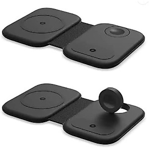 3 in 1 Charging Station for Apple Multiple Devices, Foldable Wireless Charger for iPhone 14/13/12/11/Pro/Max/XS/Max/XR/XS/X, Apple Watch 8/7/6/SE/5/4/3/2, Airpods Pro/3/2/1