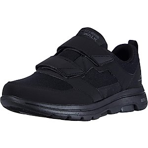 Skechers Men's Gowalk-Athletic Hook and Loop Walking Shoes | Two Strap Sneakers | Air-Cooled Foam, Black, 11.5 X-Wide