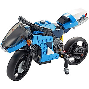 LEGO Creator 3in1 Superbike 31114 Toy Motorcycle Building Kit; Makes a Great Gift for Kids Who Love Motorbikes and Creative Building, New 2021 (236 Pieces)