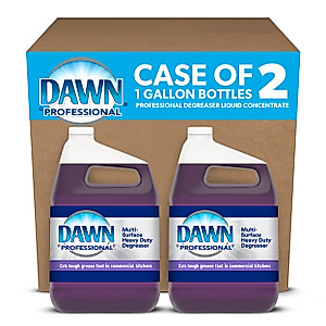 P&G PROFESSIONAL Dawn Multi-Surface Heavy Duty Degreaser, 1 Gallon (Case of 2), Degreaser Concentrate for Kitchen, Restaurants, Foodservice, and More