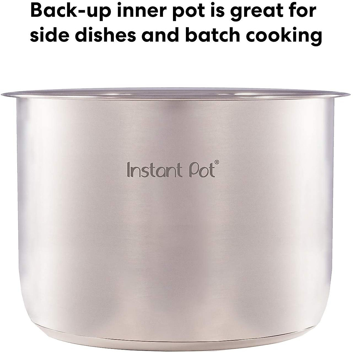 Instant Pot Stainless Steel Inner Cooking Pot Mini 3-Qt, Polished Surface, Rice Cooker, Stainless Steel Cooking Pot
