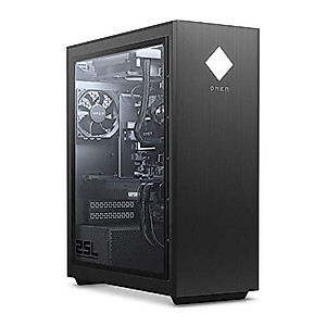 HP OMEN 25L GT12 Gaming Desktop, Intel Core i7-11700F Octa-Core Processor, GeForce RTX 3060 12GB Graphics, 32GB 3200MHz RAM, 1TB PCIe SSD, RGB LED Lighting, Windows 10 Home, KKE 1080P Webcam