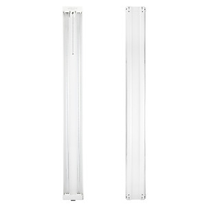 Maxxima 4 ft. Utility LED Shop Light Fixture, 40W, Linkable, Clear Lens 5000K Daylight 4800 Lumens Plug in Pull Chain LED Garage Light Energy Star