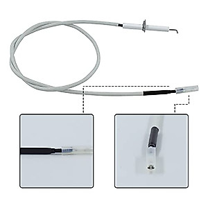 MOFLAME 2 Pack Ceramic Igniter Electrode with 700 mm Ignition Spark Plug Wire Replacement Parts Used Push Button Piezo Igniter for Gas Grill. Kitchenaid Gas Burner. Fire Pit. Fireplace