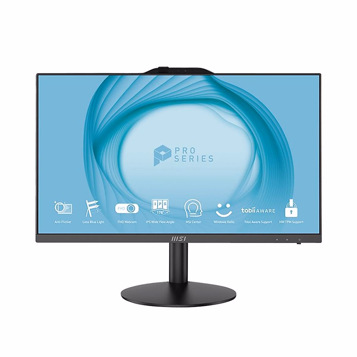 MSI PRO AP242 AIO Desktop, 23.8" FHD IPS-Grade LED, Intel Core i5-12400, 16GB(8GB*2) Memory, 500GB SSD, WiFi 6, BT 5.1, Black, Windows 11 Home Plus (12M-071US)