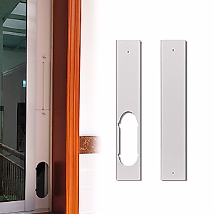 Portable Air Conditioner Window Kit Adjustable Window Slide Kit Plate,Window Seal for AC Unit Air Conditioner Accessories Portable AC Vent Kit for Exhaust Hose (2pcs Window Slide Kit Plate)