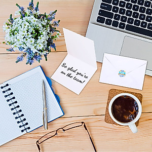 Chinco 24-Pack of Employee Appreciation Cards with Envelopes, Thank You Notes, Office Theme Design, Suitable for All Employees