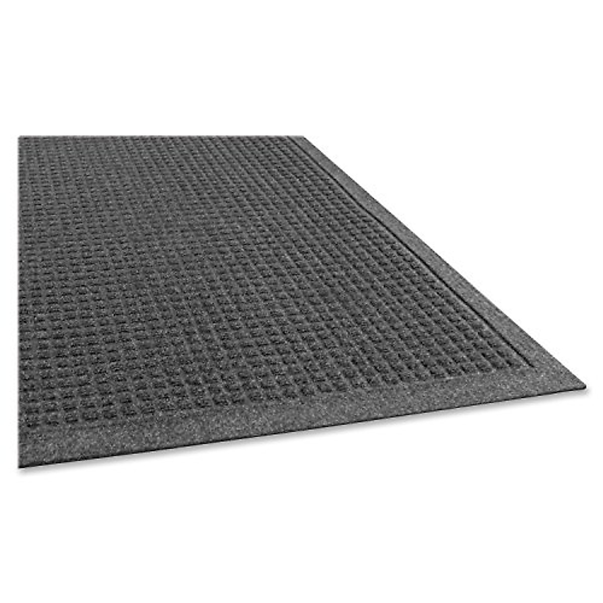 Guardian EcoGuard Indoor Wiper Floor Mat, Recycled Plastic and Rubber, 3' x 5', Charcoal