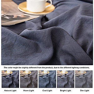 Navy Blue Pom Poms Pillowcases, Dark Blue Standard Queen 20x30 Inches Pillowcases Set of 2, 100% Washed Microfiber, Navy Fringe Pillow Shams, 2 Pack (Standard, Navy Blue)