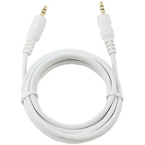Wideskall® 20 Feet 3.5mm Gold Plated Male to Male Aux Stereo Audio Cable (White)